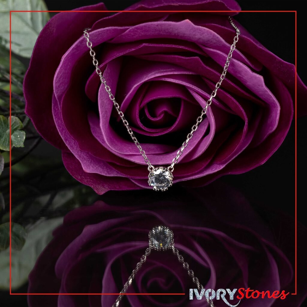 IvoryStone Crystal Clear Chain Necklace